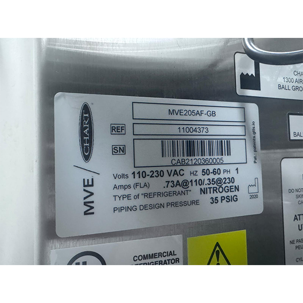 Liquid Nitrogen Tank Dewar- MVE - ex-lab